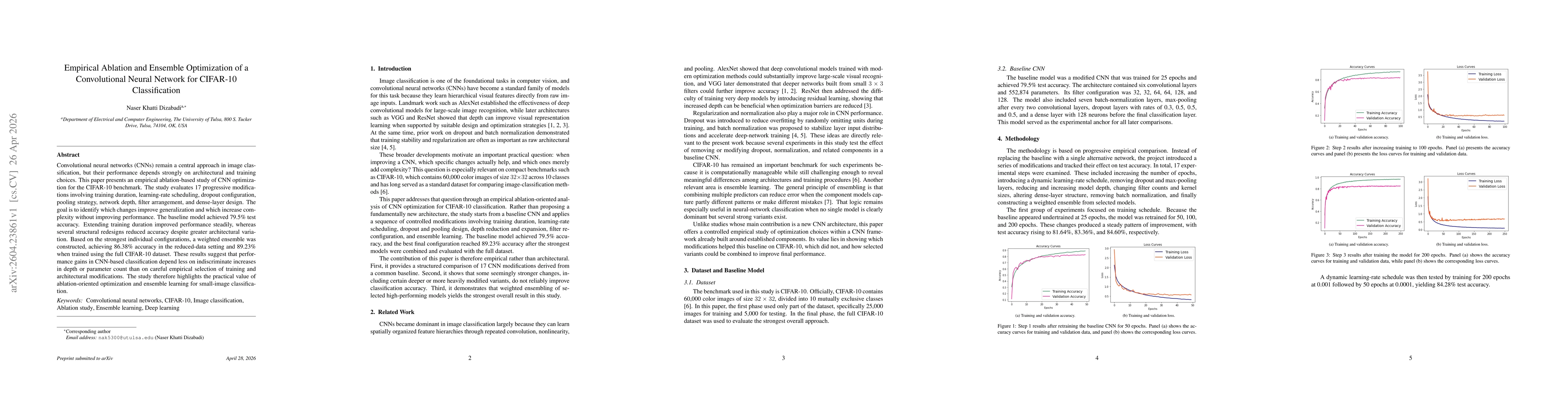 Empirical Ablation and Ensemble Optimization of a Convolutional Neural ...