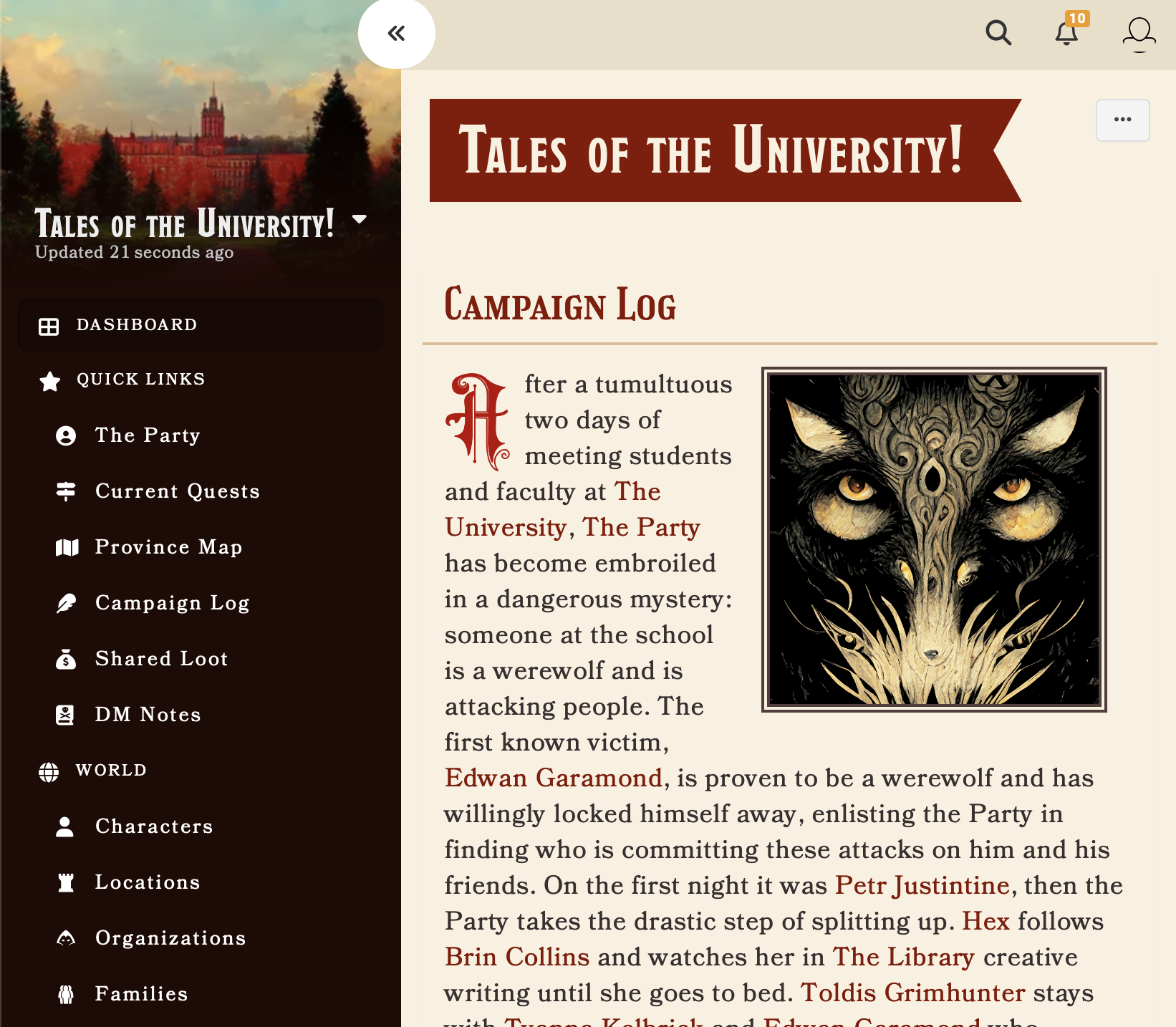 Tales of the University Theme