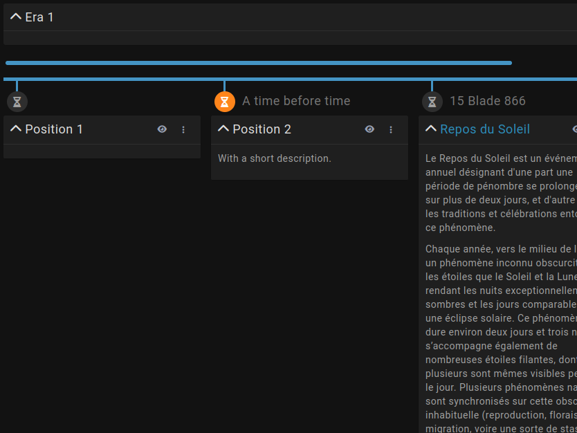 Horizontal Timelines