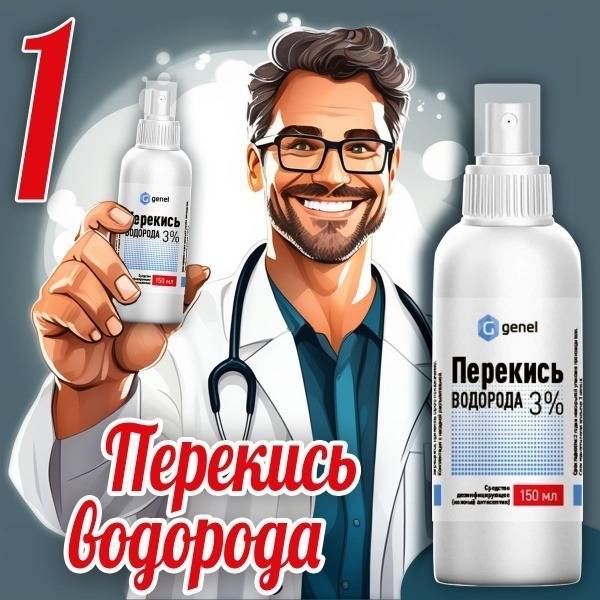 Hydrogen Peroxide Spray 3% (150ml) - Antiseptic Skin Disinfectant ...