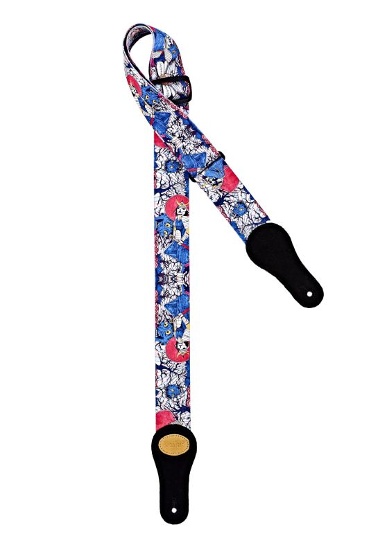 KEIKI Designer Series Nylon Guitar Strap - "Samurai" (KNS-SR) | KNS-SR