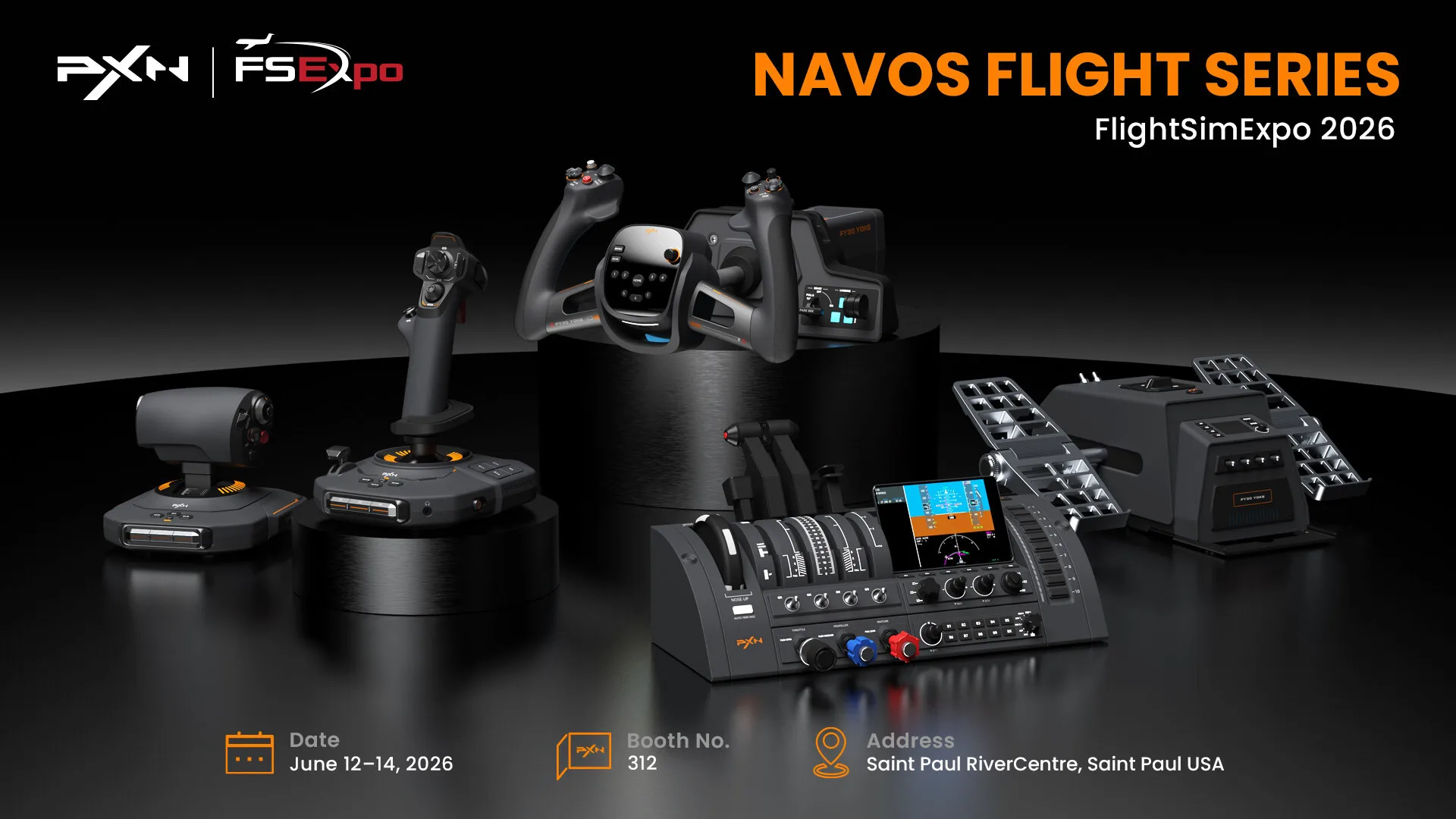 PXN Announces NAVOS Flight Series of Hardware Ahead of FlightSimExpo ...
